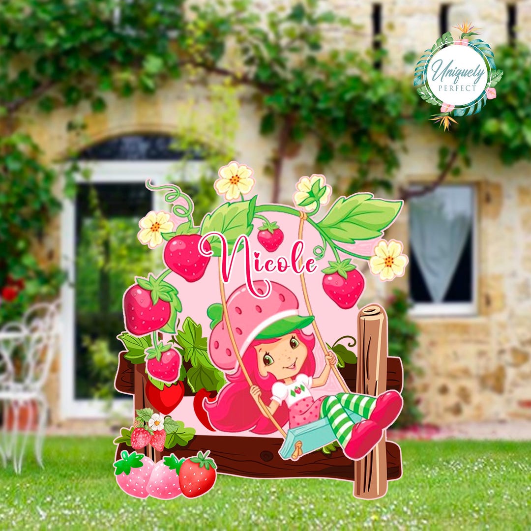 Strawberry Shortcake Birthday Yard Cutouts, Strawberry Shortcake ...