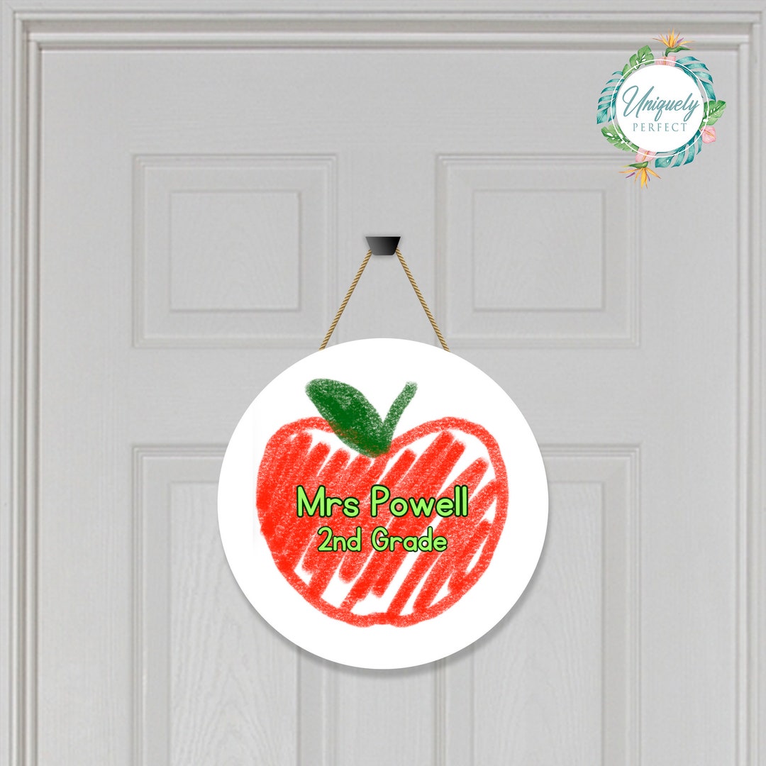 Personalized Classroom Door Sign, Personalized Teacher Door Sign, Back ...
