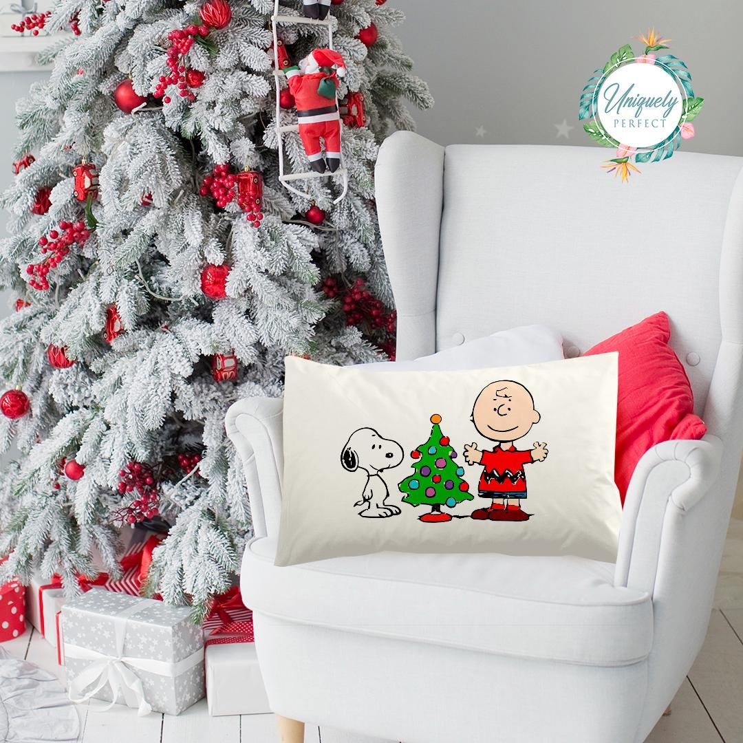 Cuddle up With Snoopy and Charlie Brown Personalized Pillow Cover ...