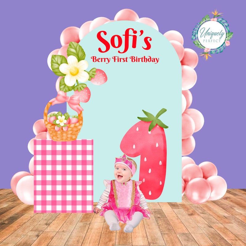 Strawberry Shortcake Backdrop - Etsy