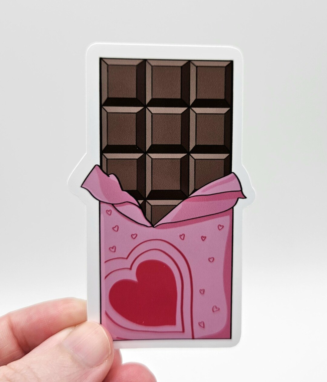 Cute Chocolate Bar Sticker | Kawaii Food Vinyl Decal | Weatherproof ...