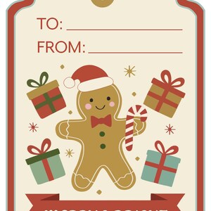 Printable Gingerbread Man Gift Tags – Merry & Bright Christmas Tags ...