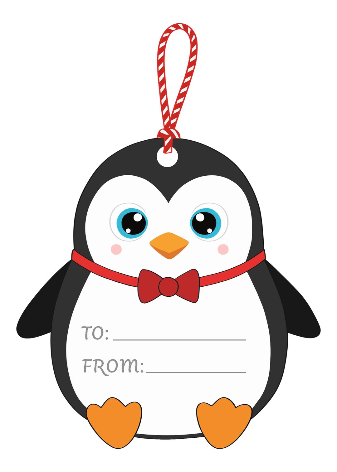 Printable Penguin Gift Tags – Cute Christmas Gift Labels – Holiday to ...