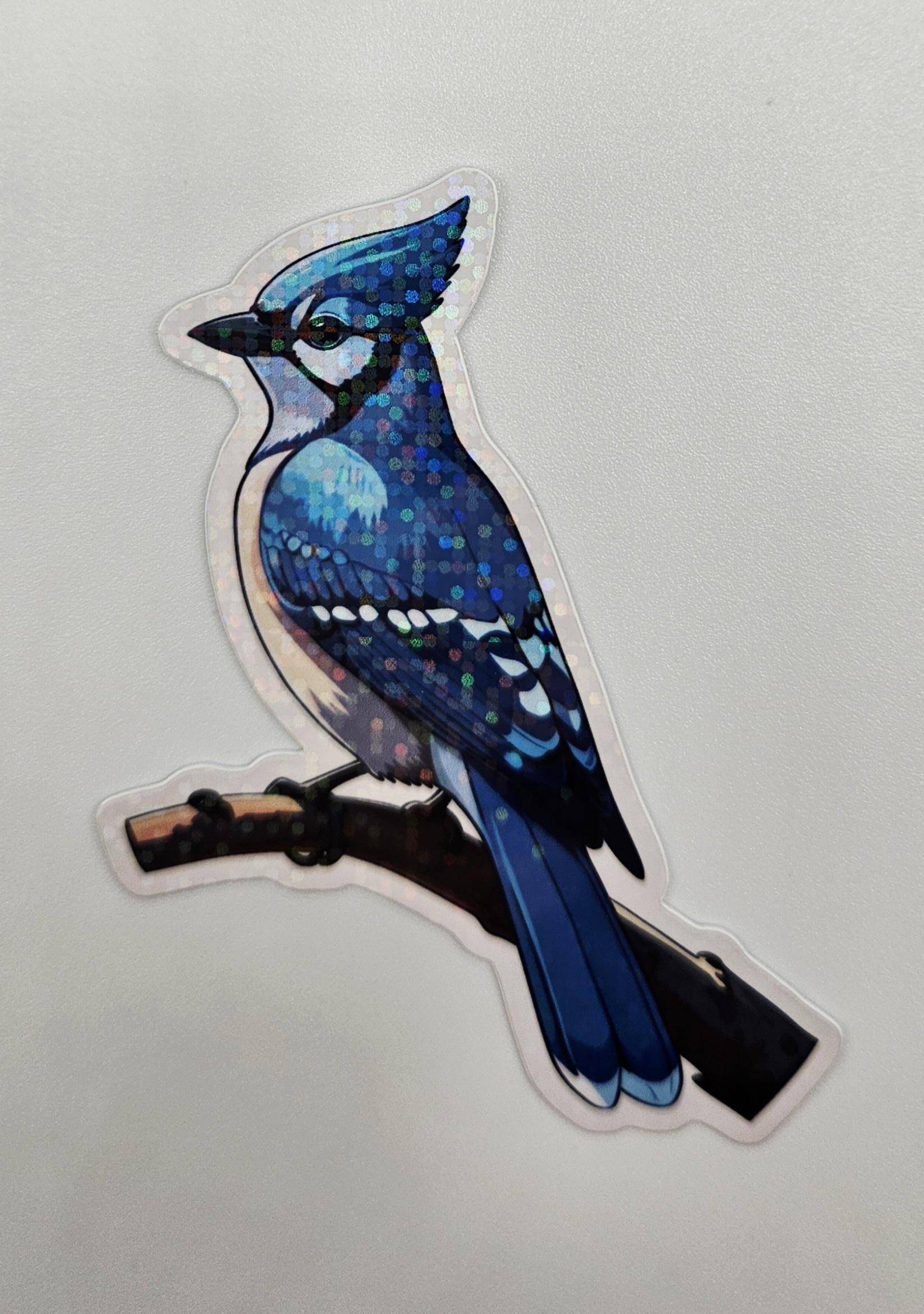 Blue Jay Bird Sticker – Blue Jay Sticker – Wildlife Bird Laptop & Water ...