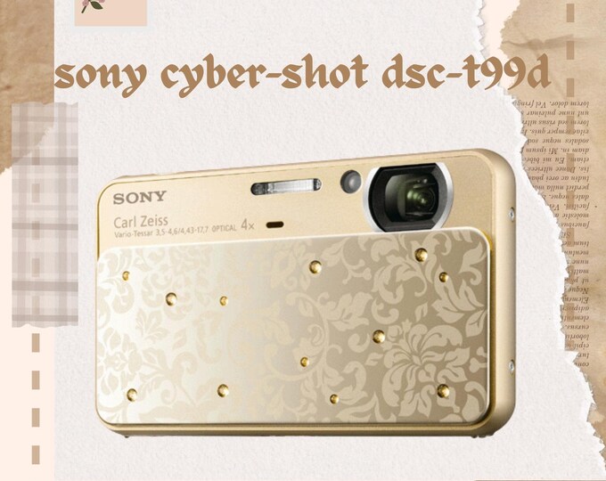 Sony Cyber-shot DSC-T99D ! Gold With Crystals - Etsy