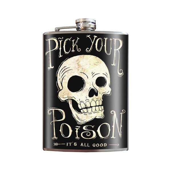 Skull Flask - Etsy