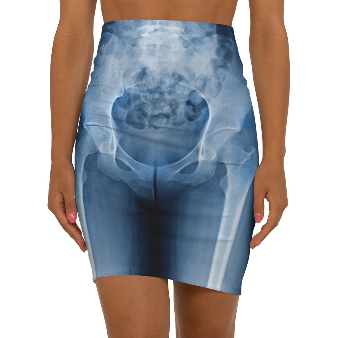 Medical Artistry X-ray Pelvic Bone Print Pencil Skirt - Etsy
