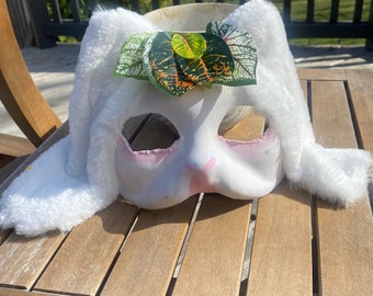 Yokai Rabbit Mask Painted or Unpainted - Etsy