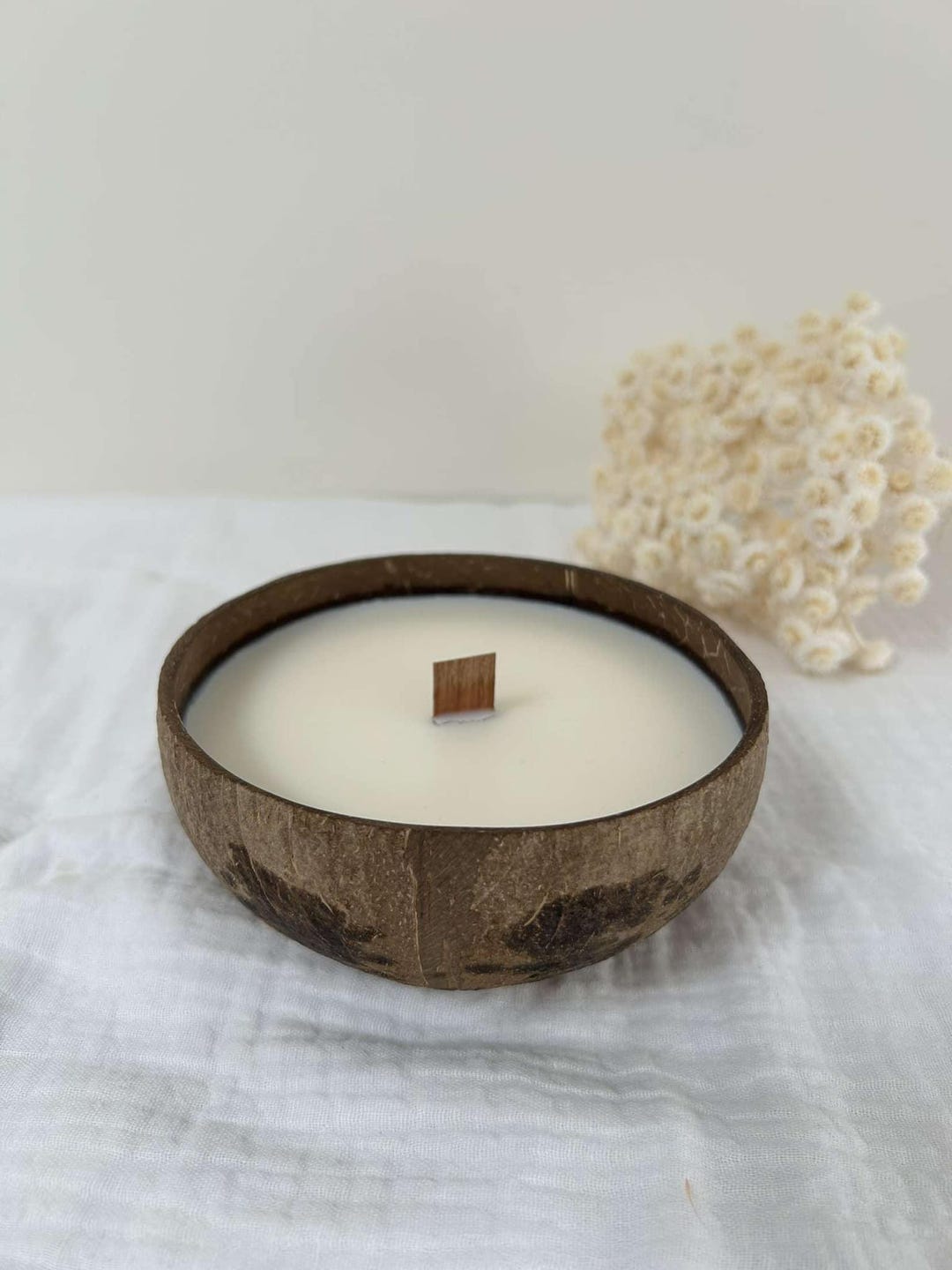 Coconut Candle Decorative Candle Scented Handmade Candle Flower Candle ...
