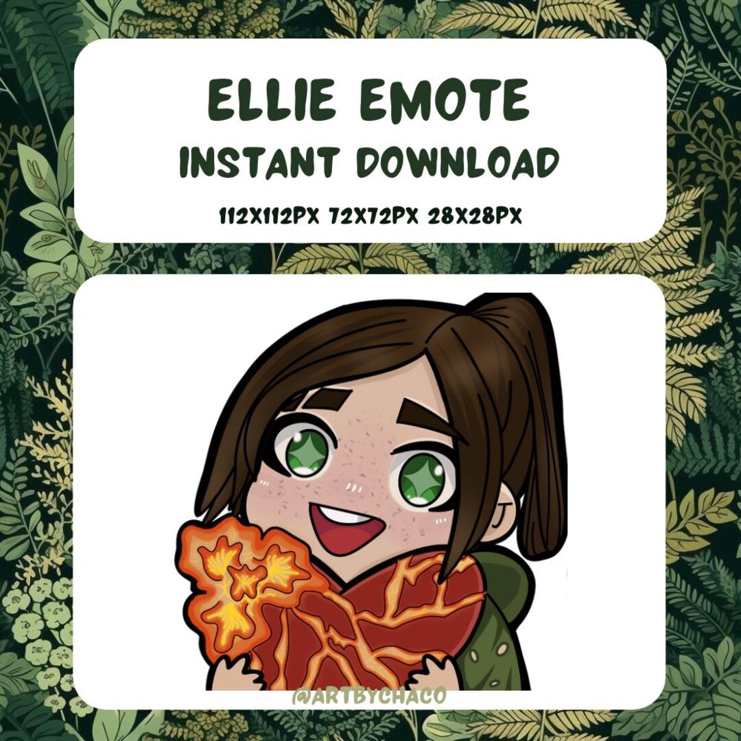 Ellie Twitch Emotes - Etsy