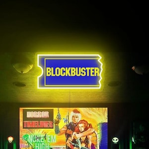 Blockbuster Video Sign, Blockbuster-inspired Decor, Home Theater ...