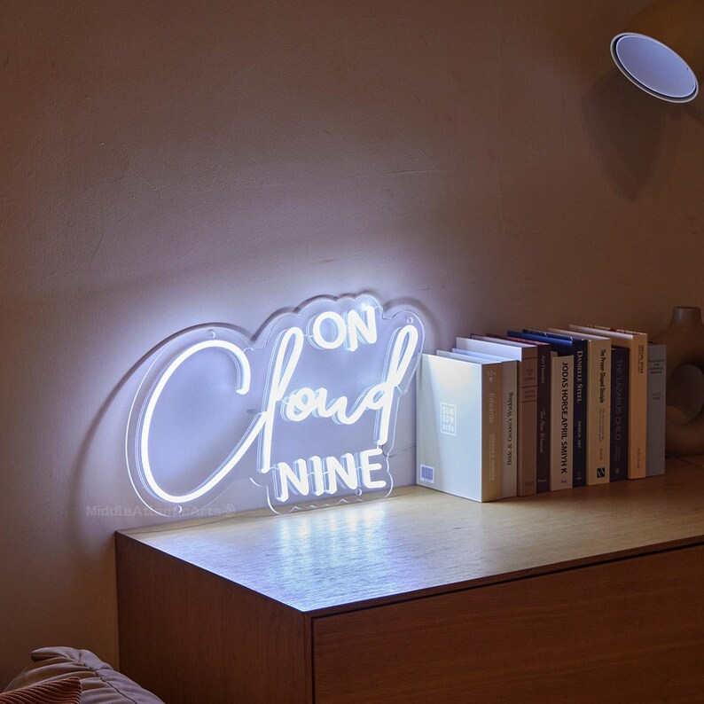 On Cloud Nine Neon Decor, Cloud Nine Baby Shower Decor, Bridal Shower ...