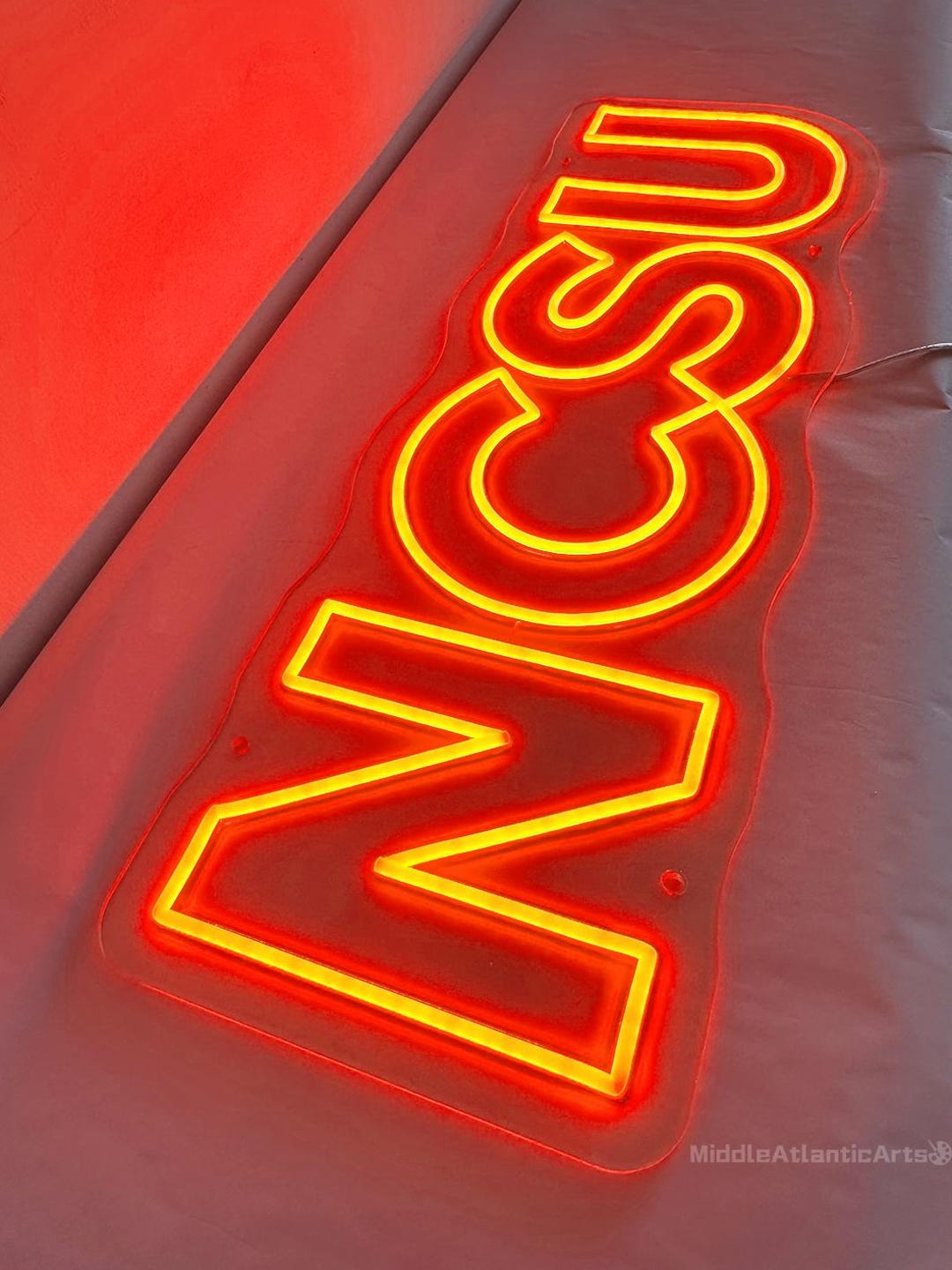 Custom University Logo Neon Sign: College Dorm Decor, Team Logo Sign ...