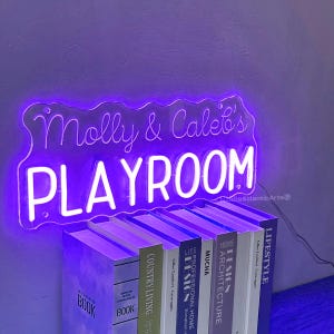 Custom Playroom Neon Sign, Personalized Kid's Room Neon Light, Kids ...