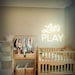 Let's Play Neon Sign, Playroom Wall Decor, Nursery Wall Art, Play Wall ...