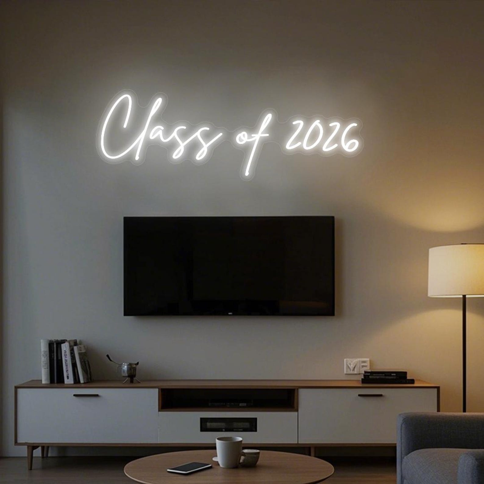 Custom Graduation Neon Sign, Class of 2025/2026 LED Light, Congrats ...