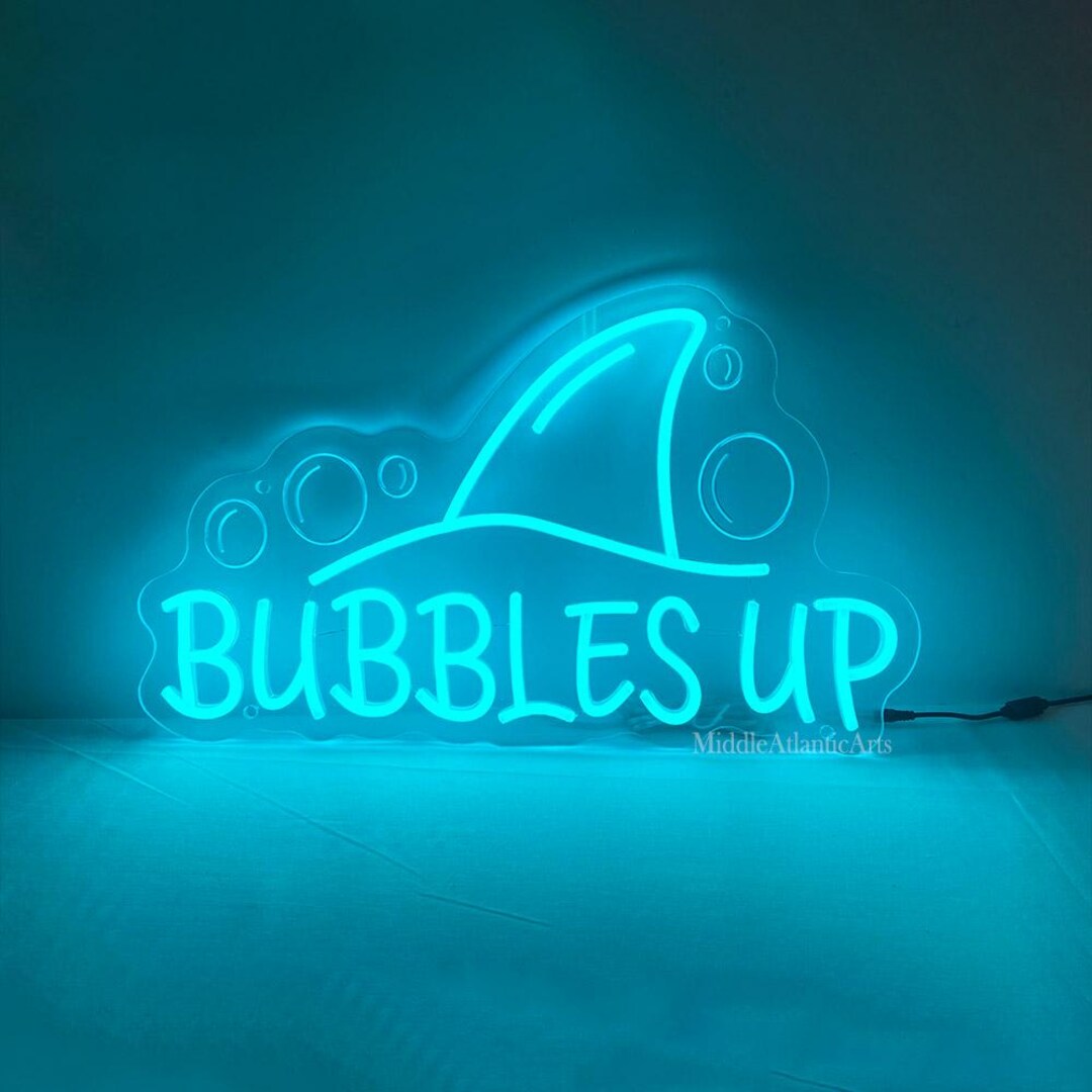 Bubbles up Neon Sign, Tropical Bar Neon Light, Memorial Neon Sign ...