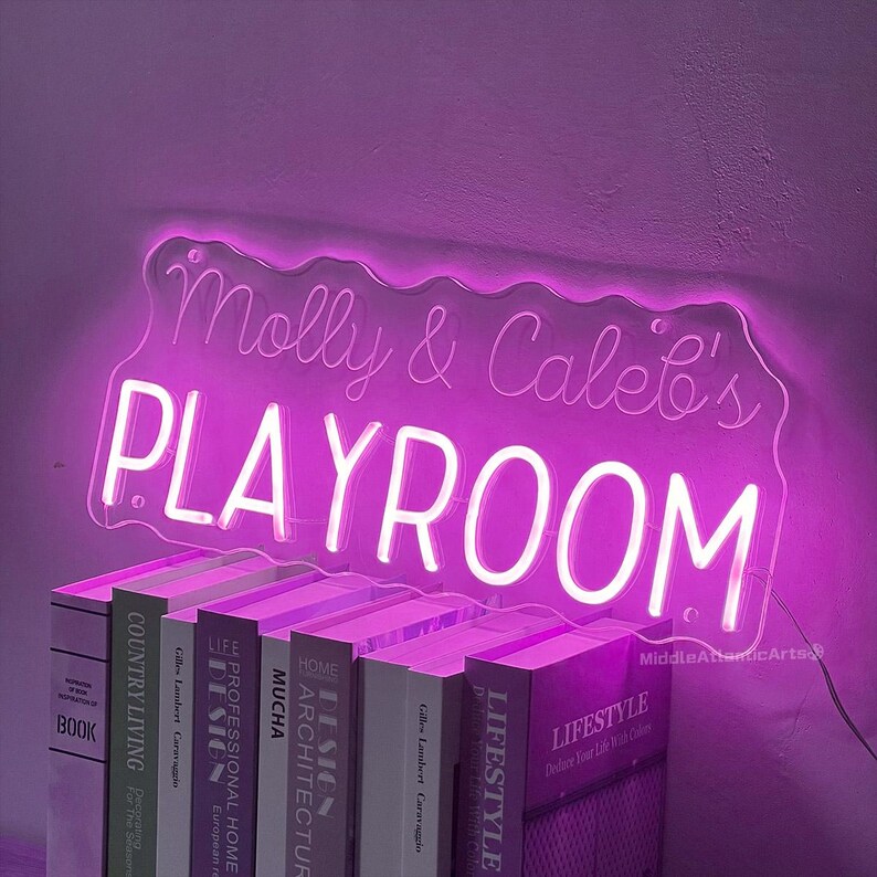 Custom Playroom Neon Sign, Personalized Kid's Room Neon Light, Kids ...