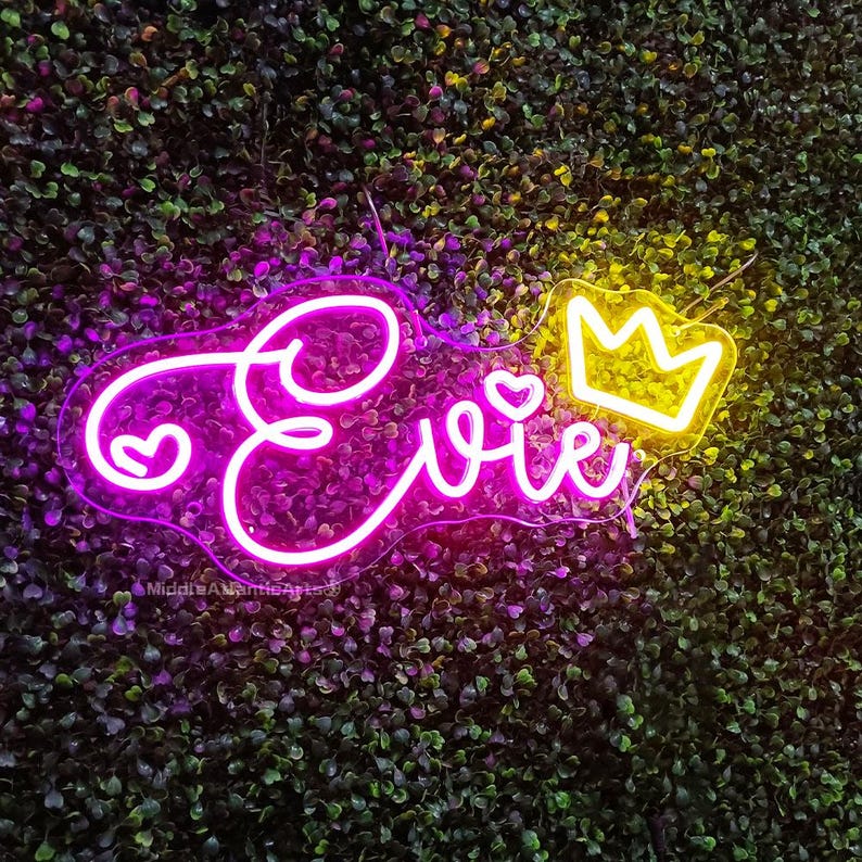 Custom Girl Boy Name Neon Sign, Personalized Name Sign, Custom Neon ...