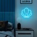 Custom Name Shell Neon Sign, Shell Shape Neon Light, Personalized Shell ...