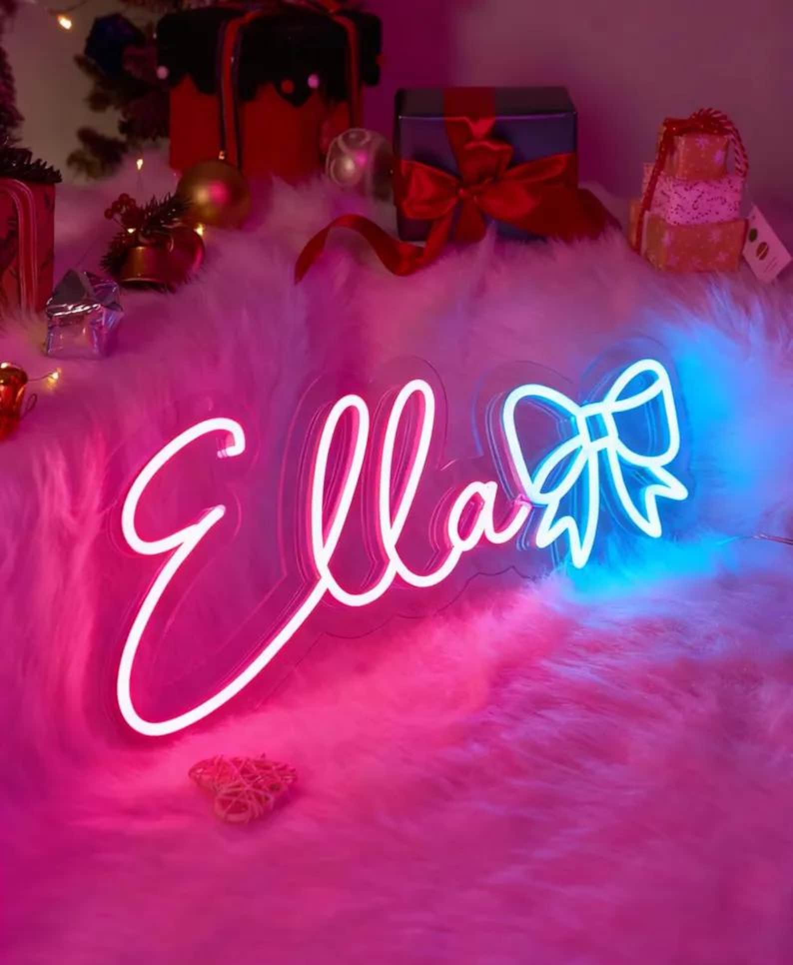 Personalized Name Neon Sign, Custom LED Light for Kids Room or Nursery ...