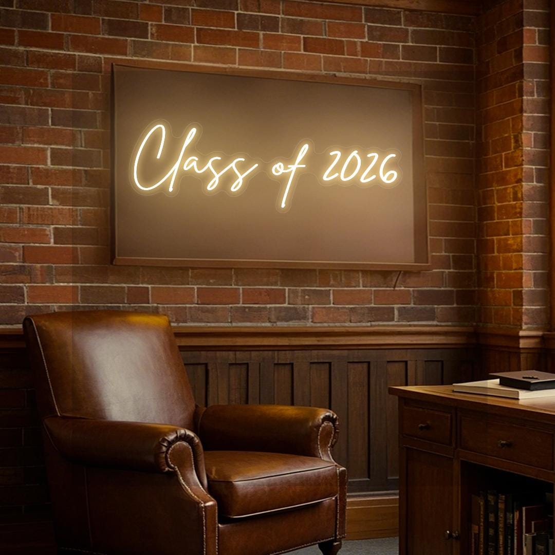 Custom Graduation Neon Sign, Class of 2025/2026 LED Light, Congrats ...