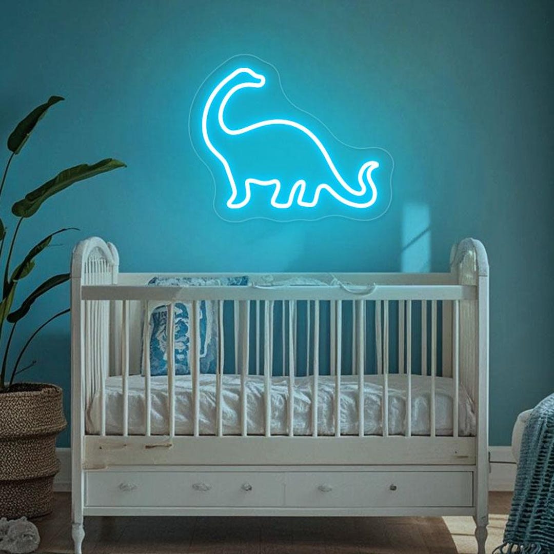 Dinosaur Neon Sign, Night Light for Kids, Kids Bedroom Decor, Neon Sign ...