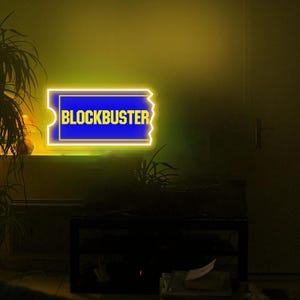 Blockbuster Video Sign, Blockbuster-inspired Decor, Home Theater ...