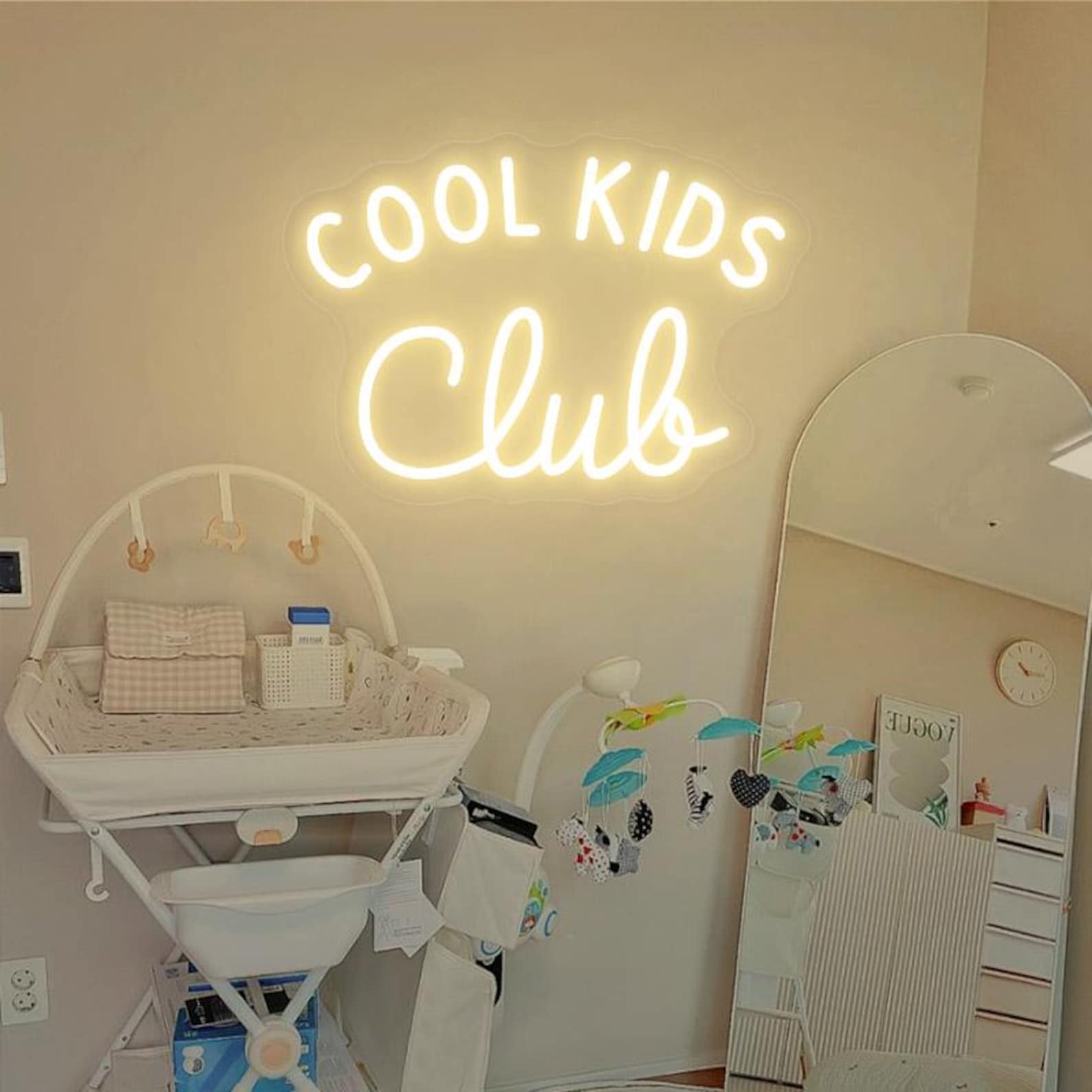 Cool Kids Club Neon Sign, Kids Room Wall Art, Kids Club Wall Sign ...