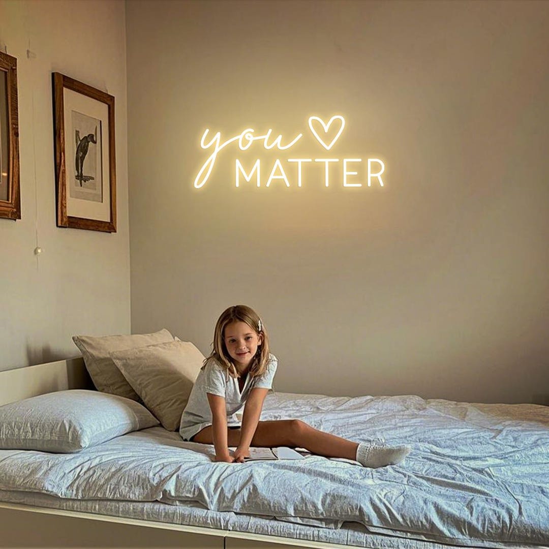 You Matter Neon Sign: Mental Health Awareness LED Light - Etsy