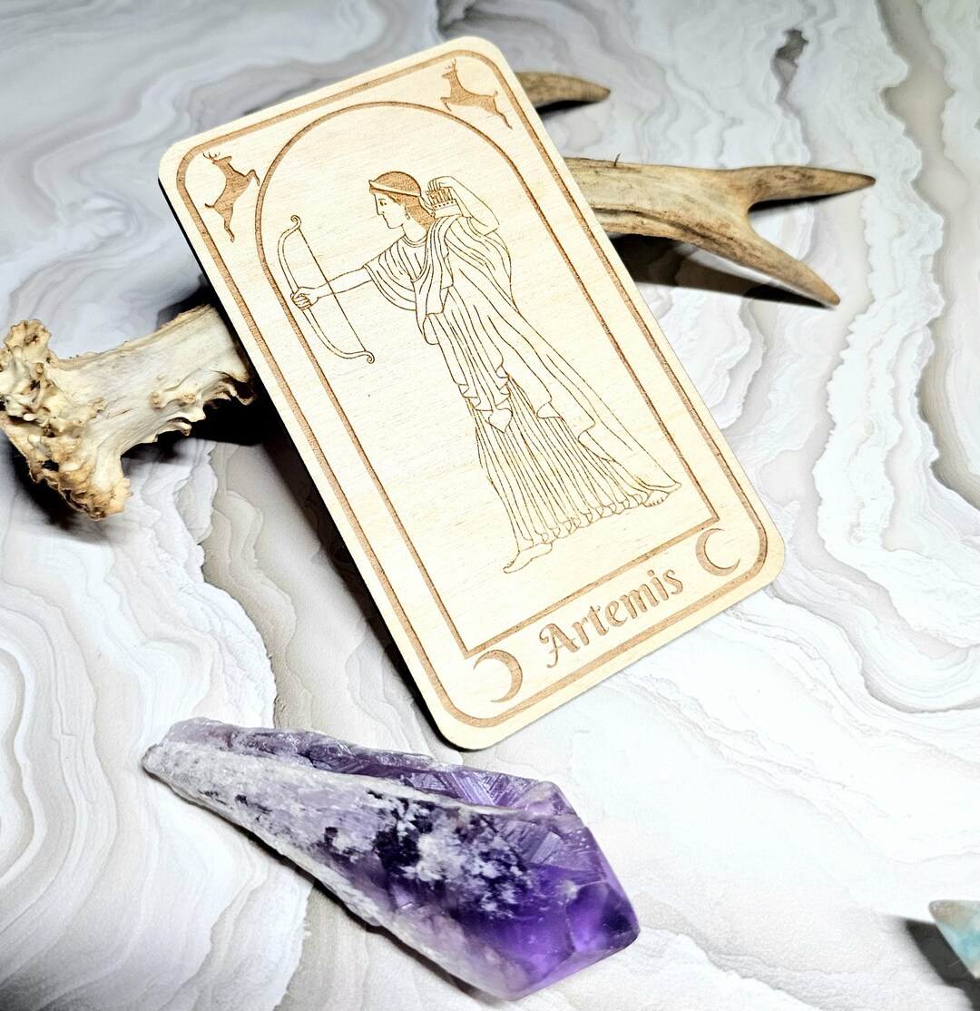 Artemis Deity Altar Card, Goddess of the Hunt Altar Decor, Deity Work ...