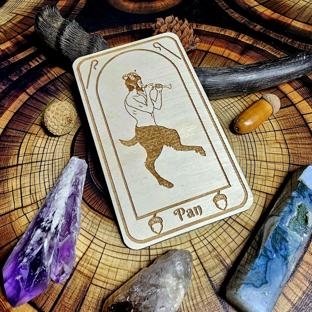 Pan Deity Altar Card, God of the Wild Altar Decor, Deity Work, Pagan ...