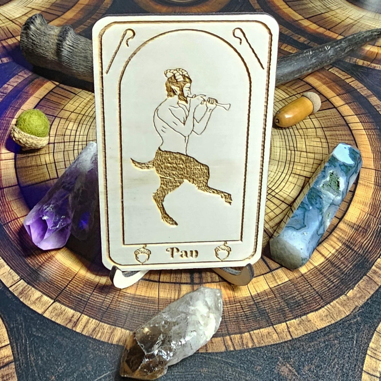 Pan Deity Altar Card, God of the Wild Altar Decor, Deity Work, Pagan ...