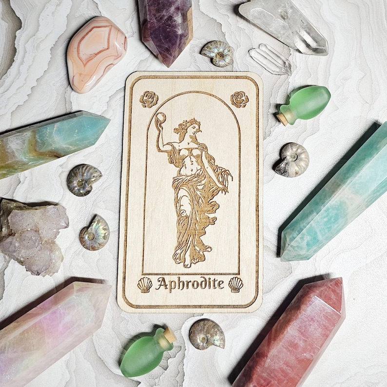 Aphrodite Deity Altar Card, Venus Altar Decor, Deity Work, Pagan Altar ...