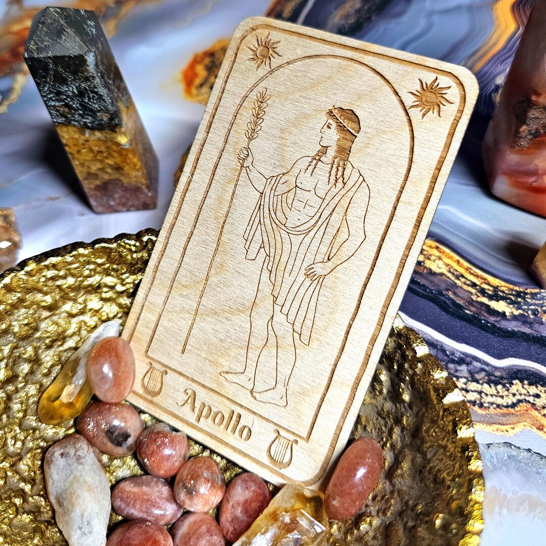 Apollo Deity Altar Card, Sun God Altar Decor, Deity Work, Pagan Altar ...