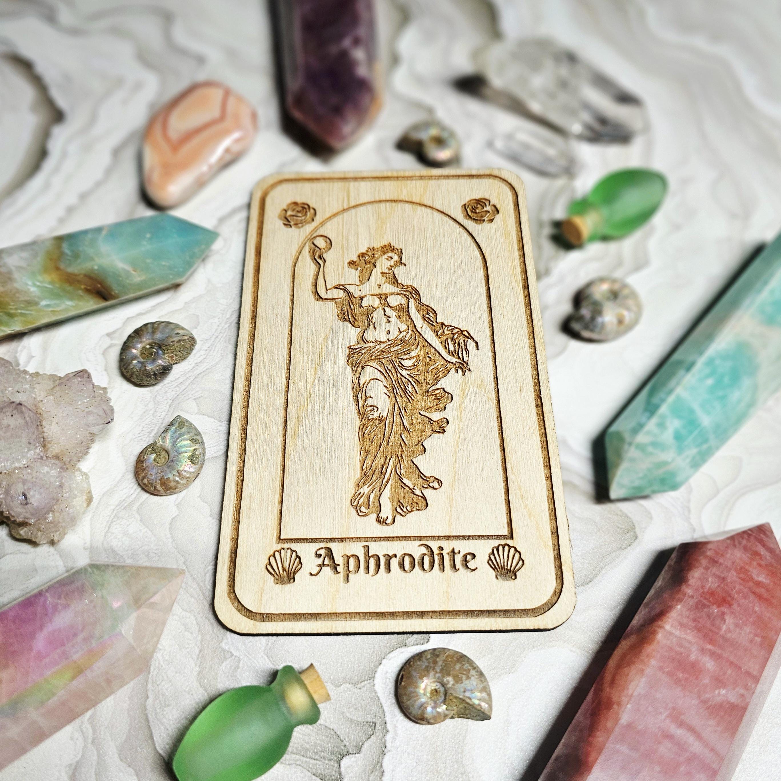Aphrodite Deity Altar Card, Venus Altar Decor, Deity Work, Pagan Altar ...