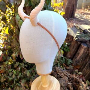 Translucent Bone Twisted Costume Horns, Polymer Clay Cosplay Horns ...