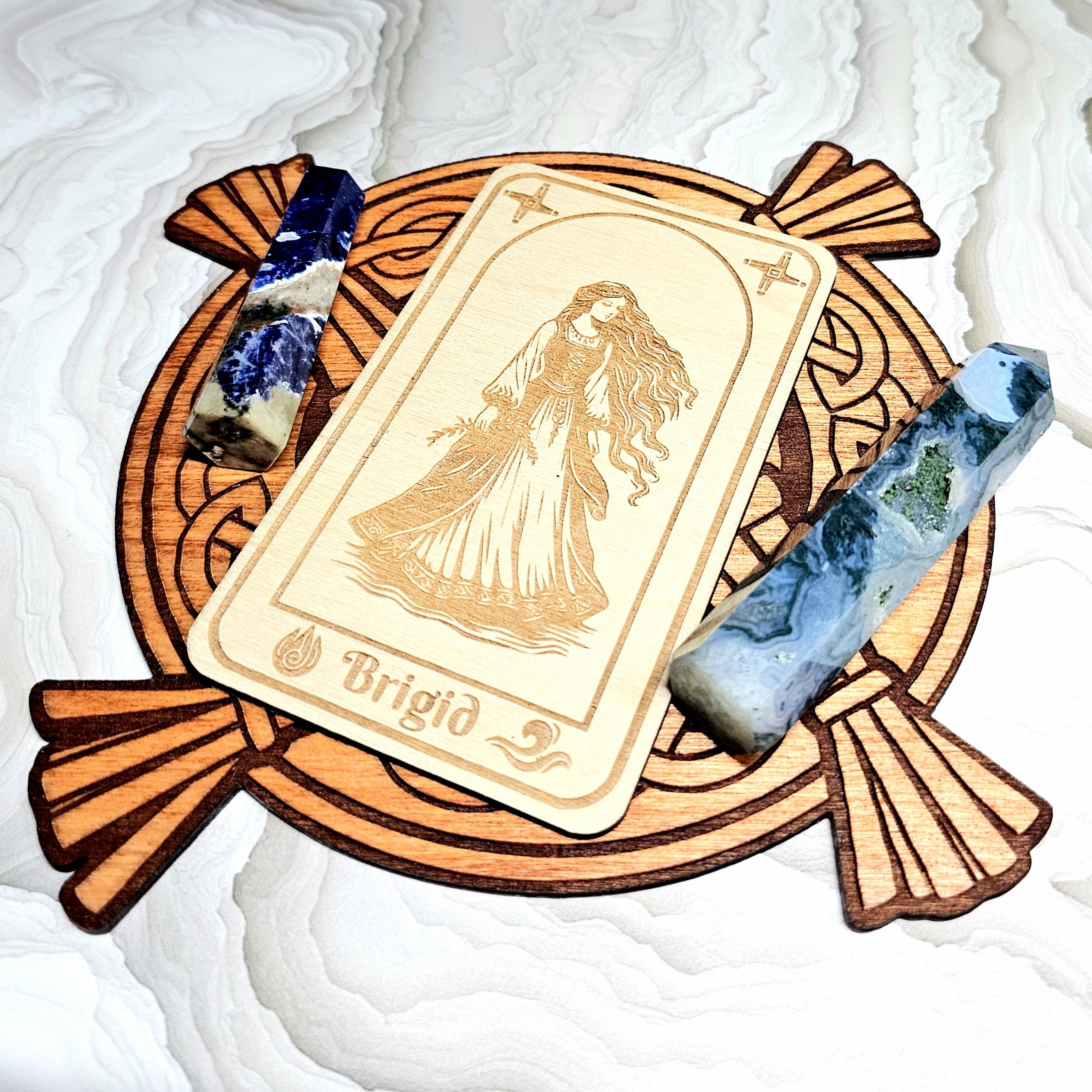 Brigid Deity Altar Card, St Brigid Altar Decor, Deity Work, Pagan Altar ...