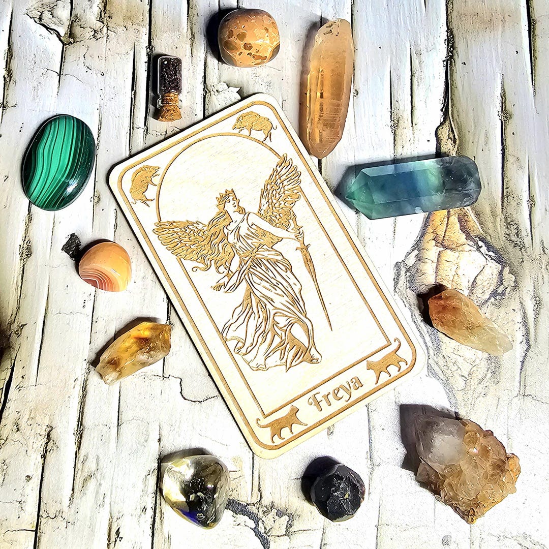 Freya Deity Altar Card, Freya Altar Decor, Deity Work, Pagan Altar ...