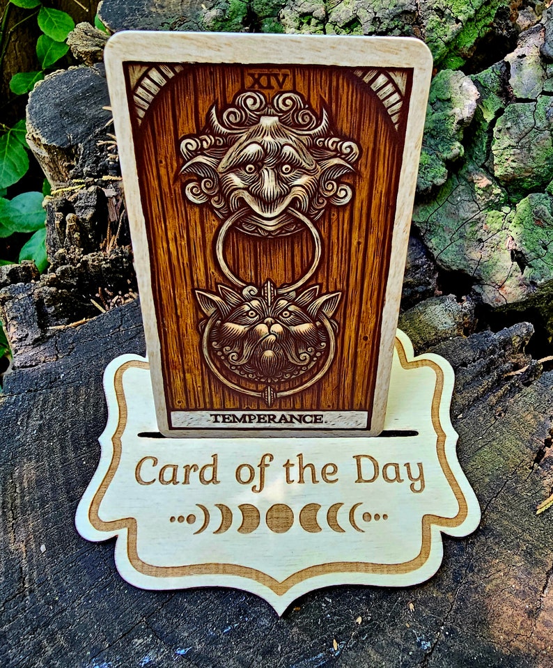 Card of the Day Holder, Single Tarot Card Display, Oracle Card Holder ...