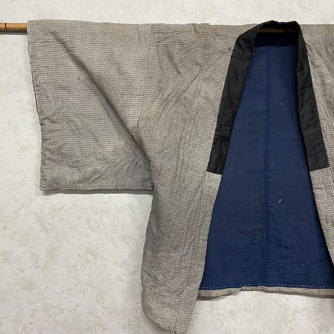 Japanese BORO Noragi Jacket in Taisho Era/ Indigo Inside/ AIZOME/ RANRU ...
