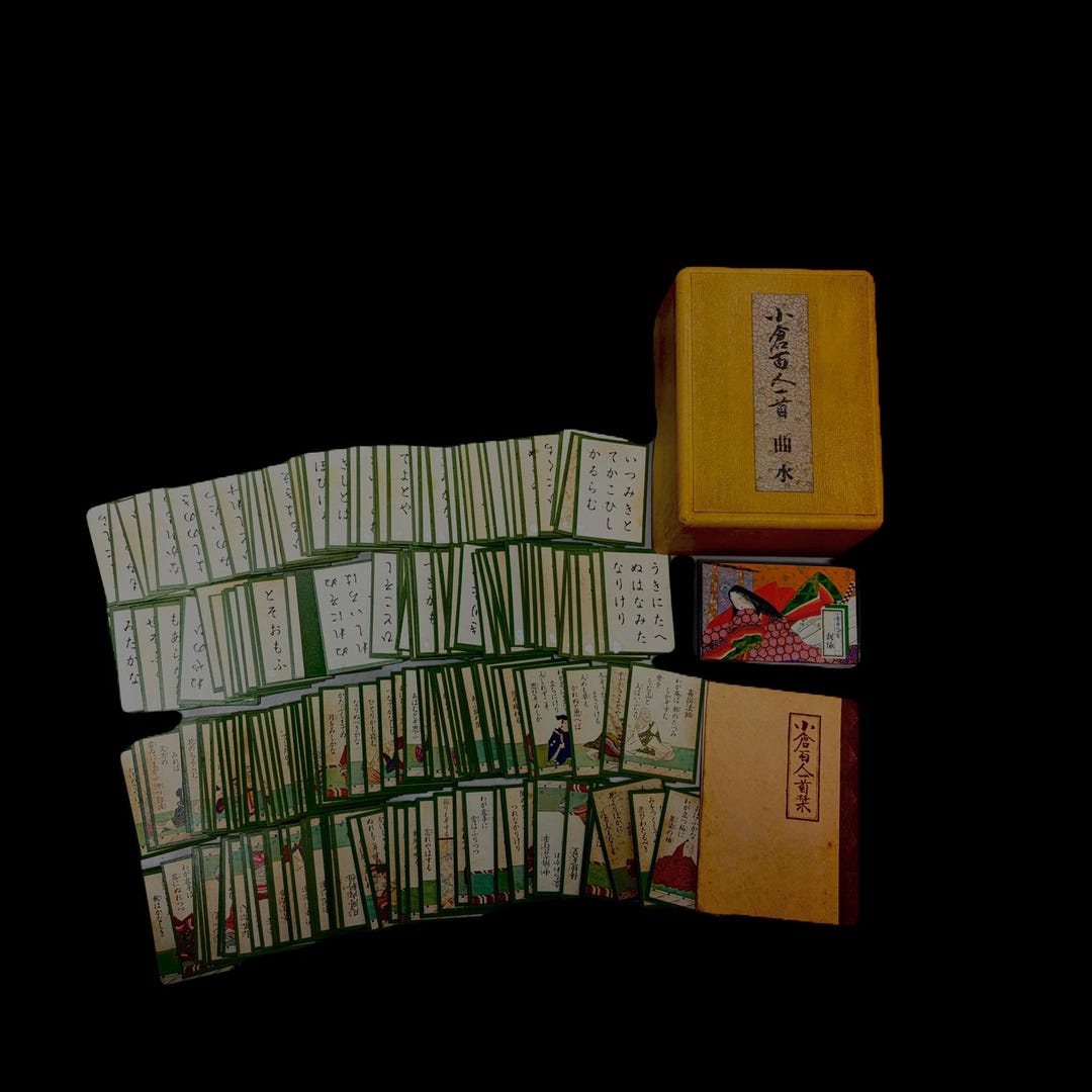 ETR1/90 Japanese Poem Card Game Ogura Hyakunin Isshu/card Game/karuta ...