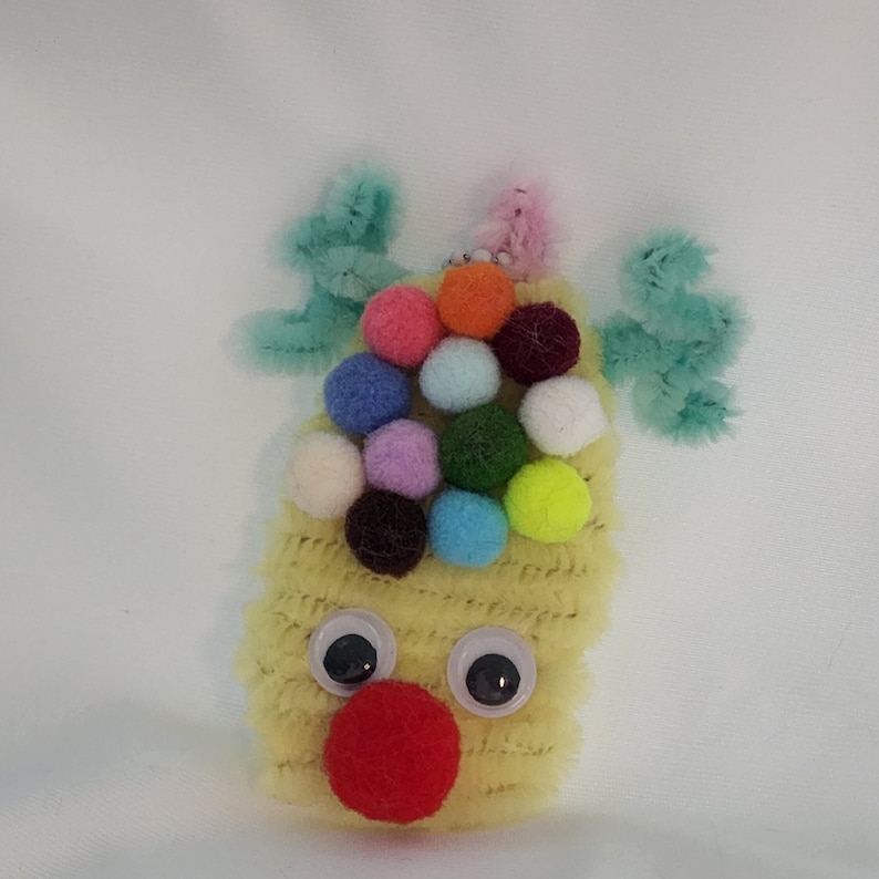 Pipe Cleaner Fluffy Keyring/cute Keychain/bag Decorations/handmade ...