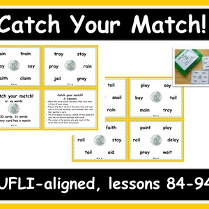 Catch Your Match, Spot It Style 5 Games, Vowel Teams, Phonics, ELA ...
