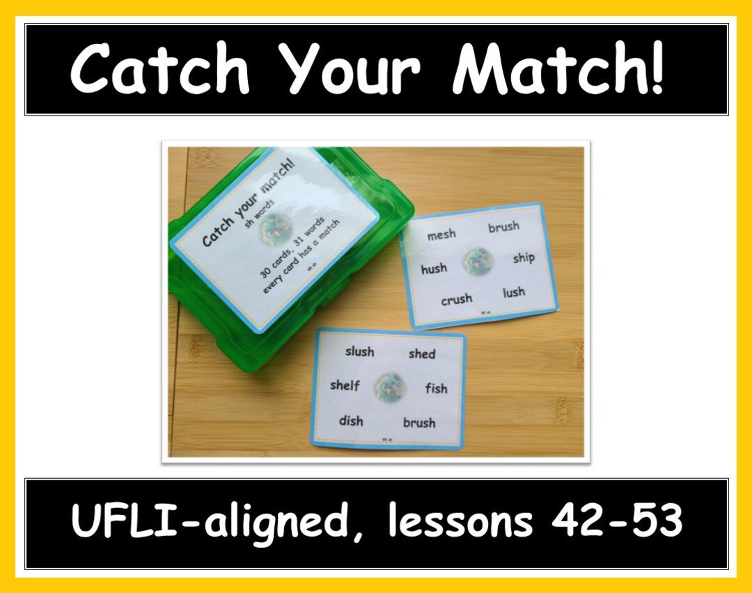 Spot It Style 5 Games, Phonics, Digraphs, Phonics, ELA Center, UFLI ...