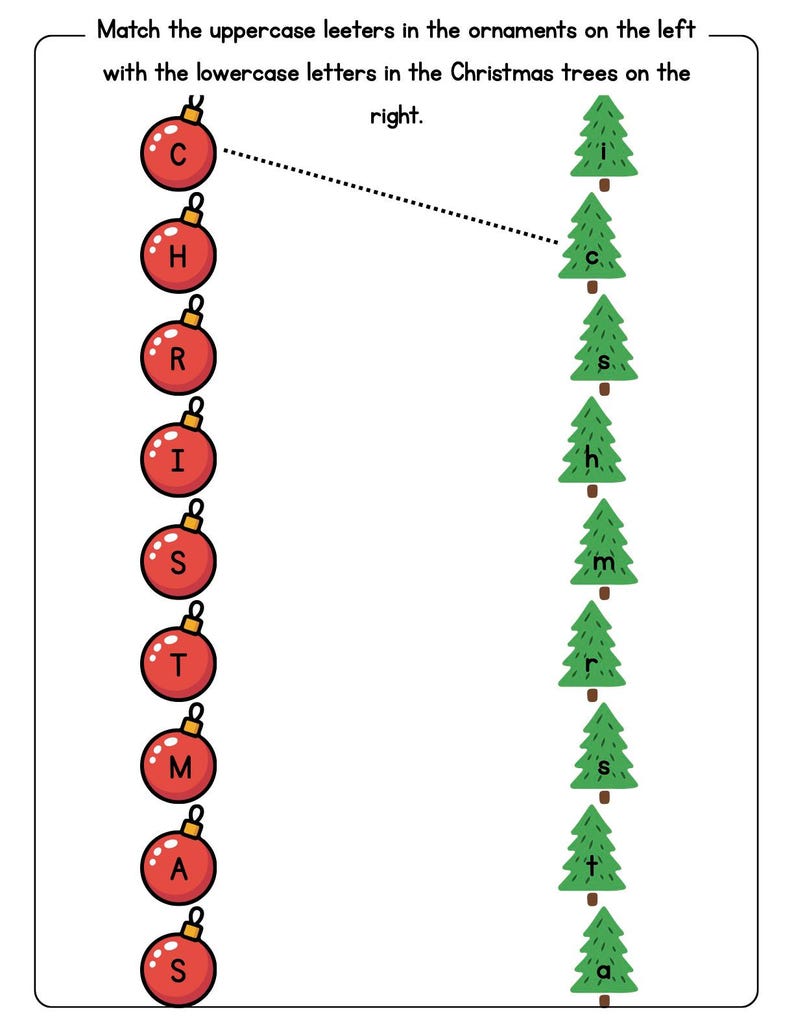 Christmas Activity Sheets for Kids - Etsy
