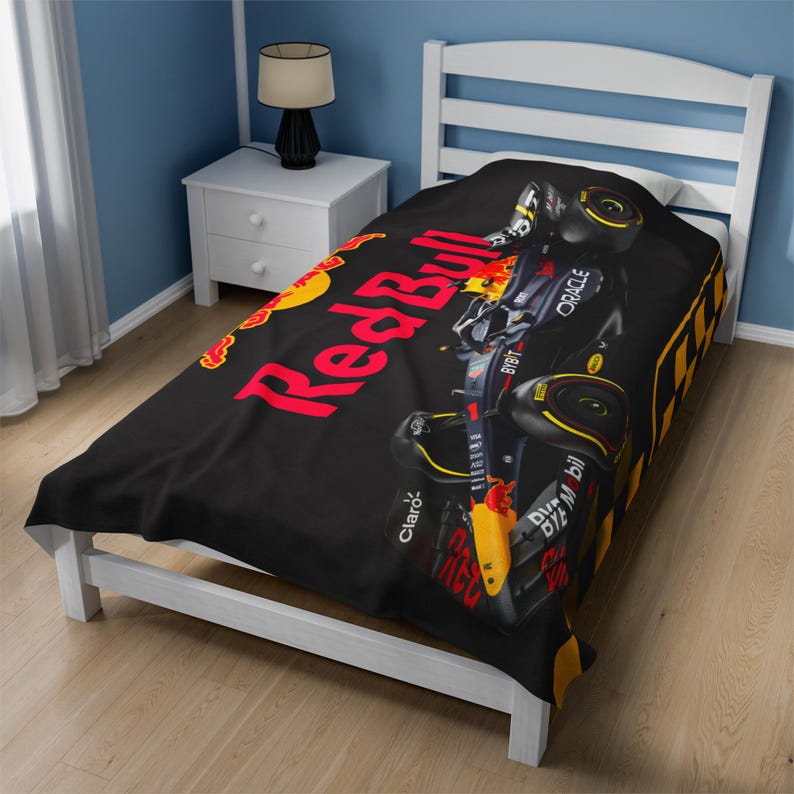Red Bull Corduroy Plush Blanket, Formula One Fans, Max Verstappen Fans ...