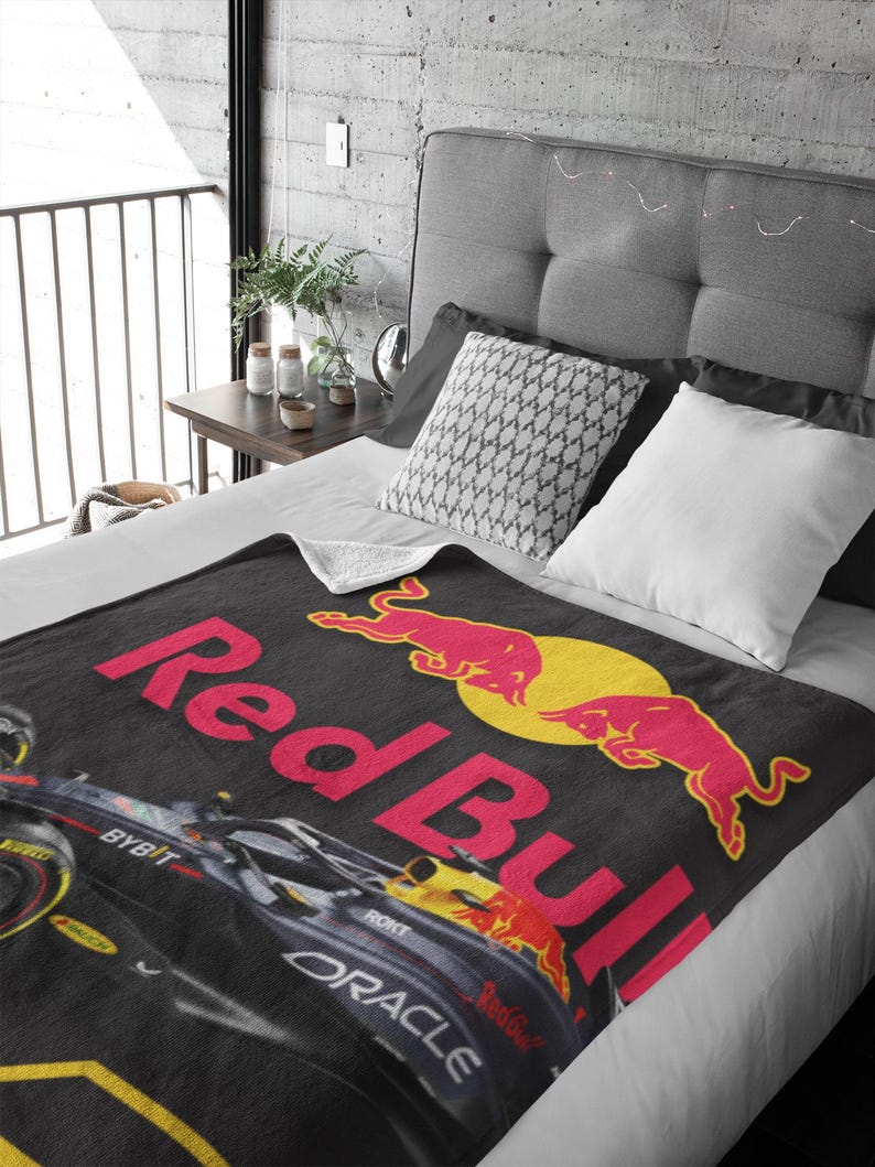 Red Bull Corduroy Plush Blanket, Formula One Fans, Max Verstappen Fans ...