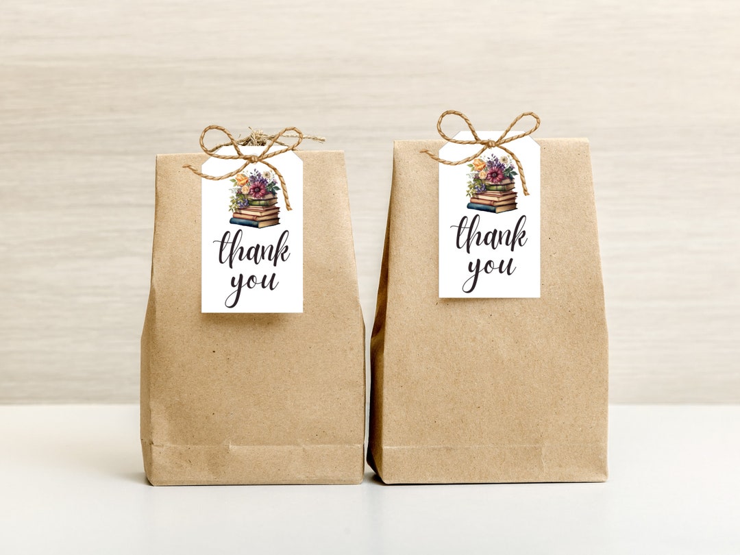 A New Chapter Baby Shower Thank You Tags | 3.5x5 Printable Digital ...