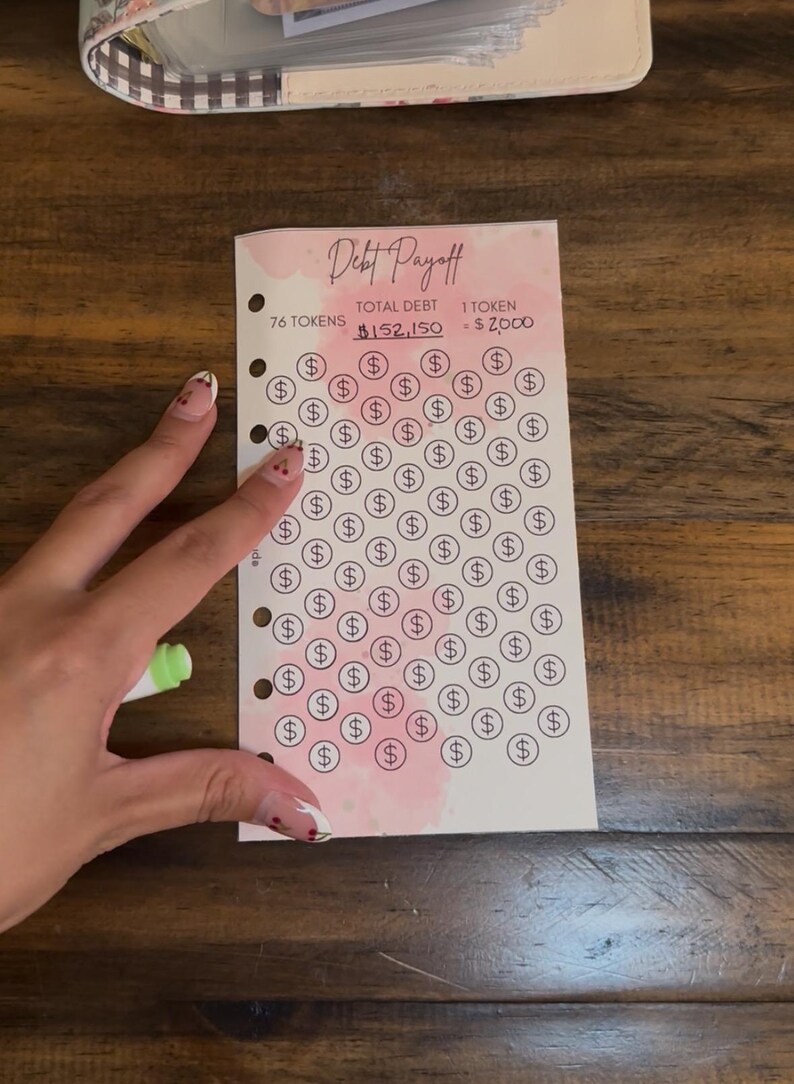 Debt Payoff Tracker: A5 Printable, Financial Goal (digital Download) - Etsy